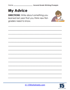 2nd Grade Writing Prompts | Fresh Inspiration - 15 Worksheets.com