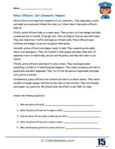 Community Helpers Worksheets | Roles & Responsibilities - 15 Worksheets.com