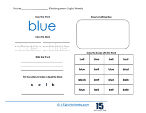 Kindergarten Sight Word Worksheets | High-Frequency Words - 15 ...