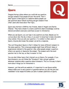 Social Media Worksheets | Apps & Platforms - 15 Worksheets.com