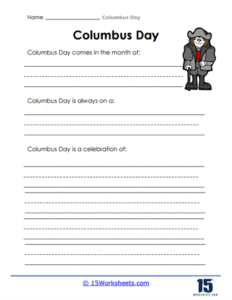 Columbus Day Worksheets - 15 Worksheets.com