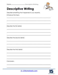 Descriptive Writing Worksheets | Setting, Character & Mood - 15 ...