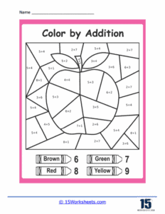 Color By Adding Numbers Worksheets - 15 Worksheets.com