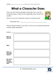 Character Development Worksheets - 15 Worksheets.com