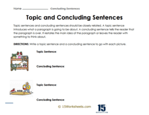 Concluding Sentences Worksheets - 15 Worksheets.com