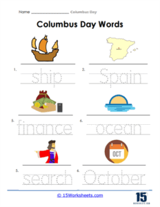 Columbus Day Worksheets - 15 Worksheets.com