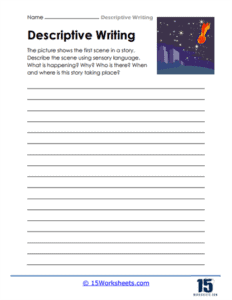 Descriptive Writing Worksheets | Setting, Character & Mood - 15 ...