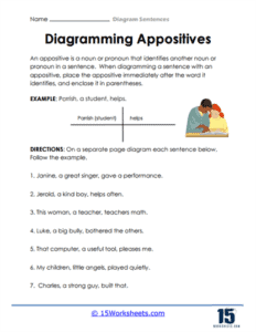 Diagramming Sentences Worksheets - 15 Worksheets.com