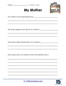 Mother's Day Worksheets | Celebrating Moms - 15 Worksheets.com