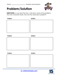 Problem and Solution Worksheets | Thinking Skills - 15 Worksheets.com