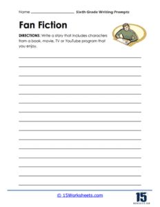 6th Grade Writing Prompts | Creative Compositions - 15 Worksheets.com