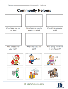 Community Helpers Worksheets | Roles & Responsibilities - 15 Worksheets.com