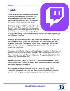 Social Media Worksheets | Apps & Platforms - 15 Worksheets.com