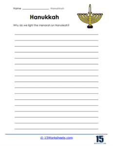 Hannukah Worksheets | Festival of Lights Activities - 15 Worksheets.com