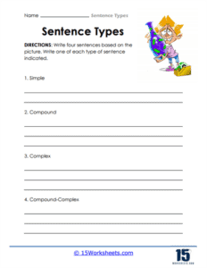 Sentence Types Worksheets - 15 Worksheets.com