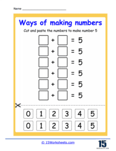 Ways to Make a Number Worksheets - 15 Worksheets.com
