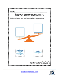 Above or Below Worksheets - 15 Worksheets.com