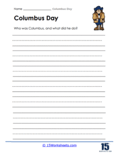 Columbus Day Worksheets - 15 Worksheets.com