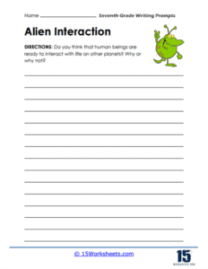 7th Grade Writing Prompt Worksheets - 15 Worksheets.com