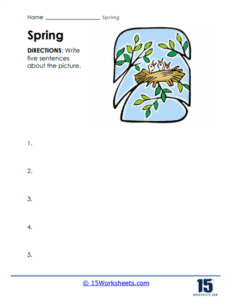 Spring Season Worksheets | Bloom Imagination - 15 Worksheets.com