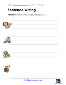 Sentence Writing Worksheets - 15 Worksheets.com