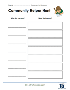 Community Helpers Worksheets | Roles & Responsibilities - 15 Worksheets.com