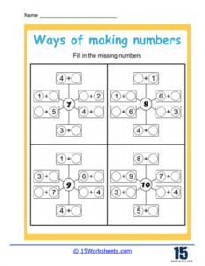 Ways to Make a Number Worksheets - 15 Worksheets.com