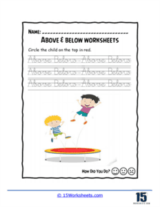 Above or Below Worksheets - 15 Worksheets.com