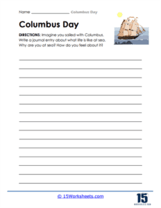 Columbus Day Worksheets - 15 Worksheets.com