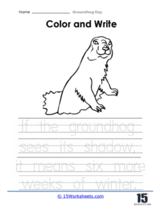 Ground Hog Day Worksheets - 15 Worksheets.com