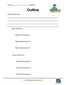 Outline Worksheets | Writing Series - 15 Worksheets.com