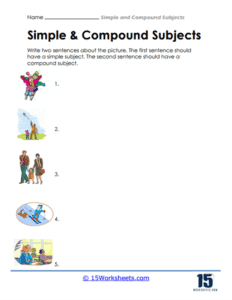 Compound Subjects Worksheets - 15 Worksheets.com