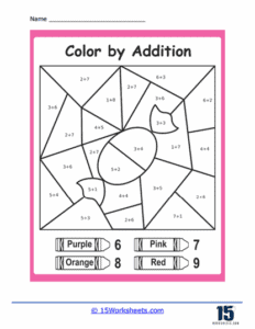 Color By Adding Numbers Worksheets - 15 Worksheets.com
