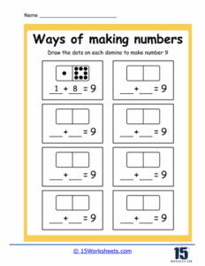 Ways to Make a Number Worksheets - 15 Worksheets.com