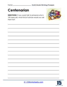 6th Grade Writing Prompts | Creative Compositions - 15 Worksheets.com