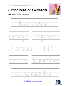 Kwanzaa Worksheets | Holiday Helpers - 15 Worksheets.com