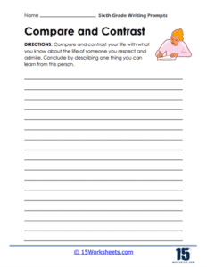 6th Grade Writing Prompts | Creative Compositions - 15 Worksheets.com