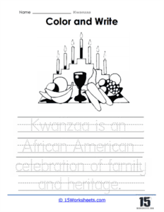 Kwanzaa Worksheets | Holiday Helpers - 15 Worksheets.com