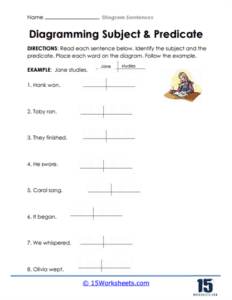 Diagramming Sentences Worksheets - 15 Worksheets.com