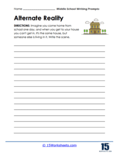 Middle School Writing Prompt Worksheets - 15 Worksheets.com
