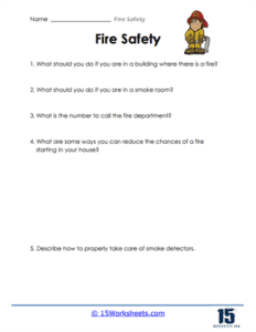 Fire Safety Worksheets | Preventive and Drill Activities - 15 ...