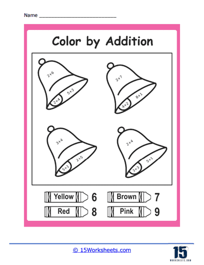Color By Adding Numbers Worksheets 15 Worksheets