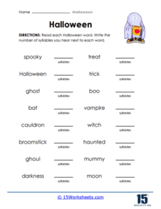 Halloween Worksheets | Trick or Treat - 15 Worksheets.com