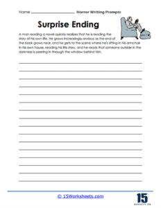 Horror Writing Prompt Worksheets | Spooky and Scary - 15 Worksheets.com