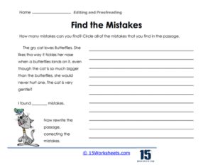 Editing and Proofreading Worksheets - 15 Worksheets.com