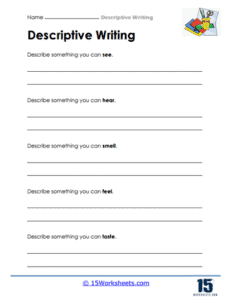 Descriptive Writing Worksheets | Setting, Character & Mood - 15 ...