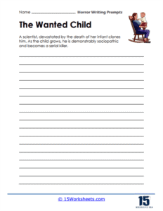 Horror Writing Prompt Worksheets | Spooky and Scary - 15 Worksheets.com