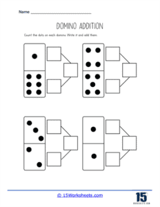 Domino Addition Worksheets - 15 Worksheets.com