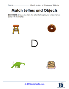 Match Letters Worksheets - 15 Worksheets.com