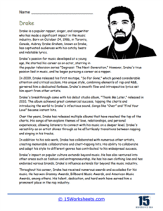 Music Industry Reading Comprehension Worksheets